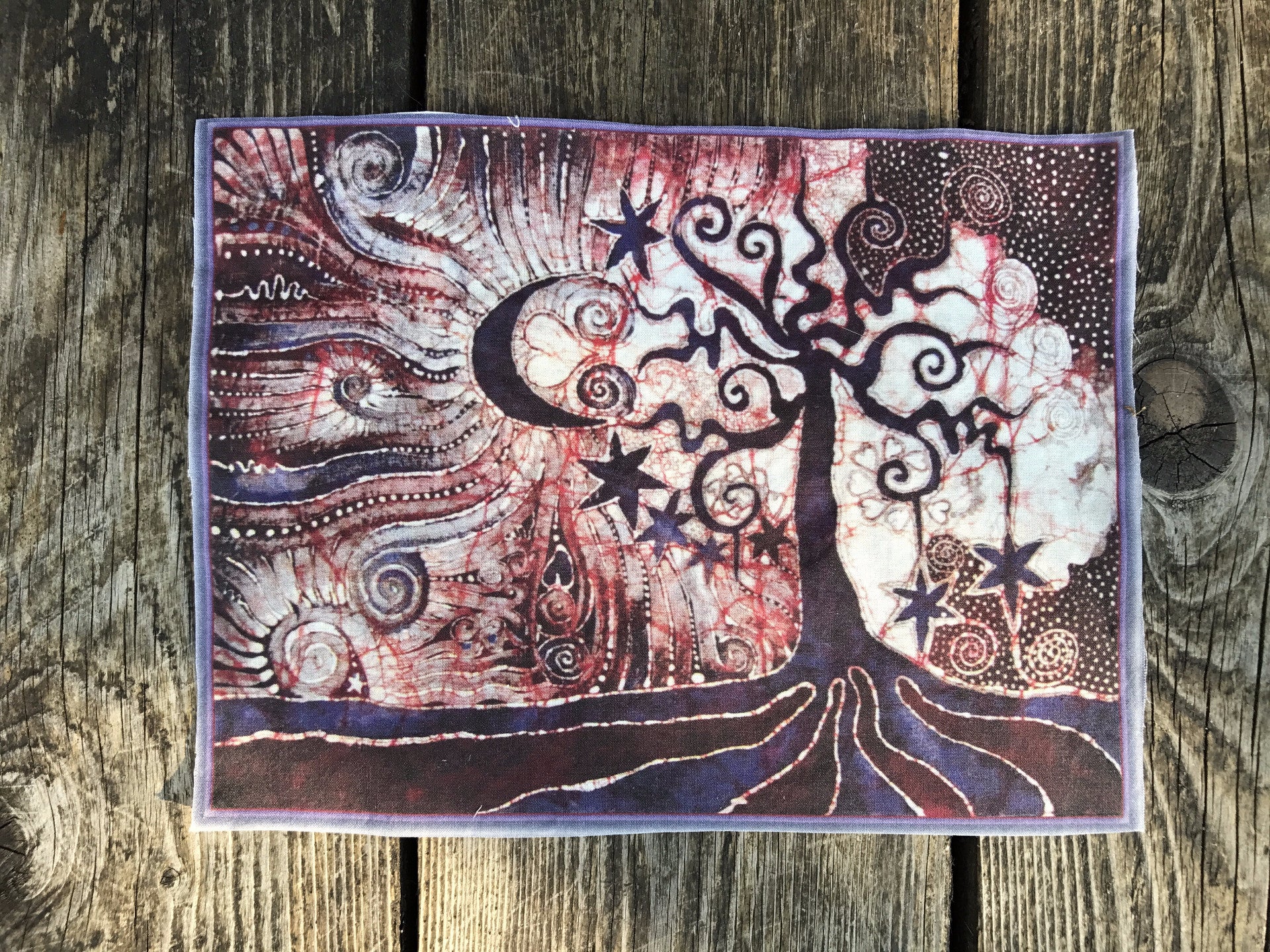 Tree Loves The Moon Batik Fabric Print – Batikwalla by Victoria